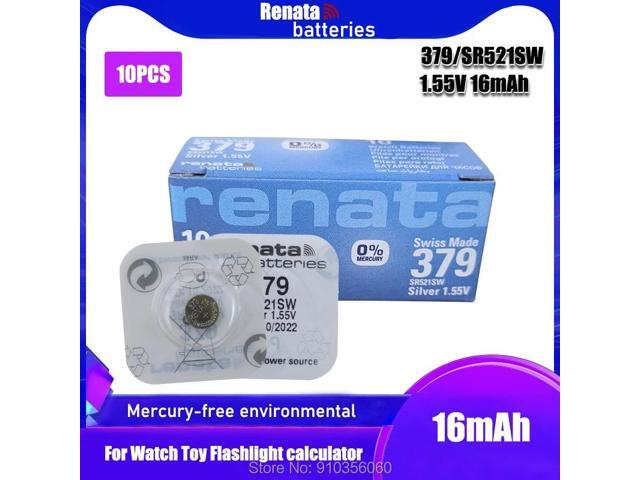 Click here for 10Pcs/Lot Brand renata 379 Silver Oxide Watch Batt... prices