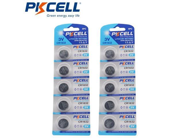 Click here for 10Pcs*2Card PKCELL CR1632 1632 DL1632 3V Lithium B... prices