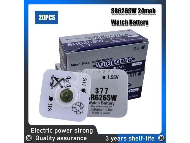 Click here for 20pc FOR SEIZAIKEN 377 SR626SW SR626 AG4 1.55V Sil... prices