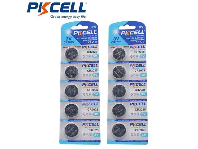 Click here for 10Pcs/2Card PKCELL Battery 3V CR 2025 Lithium Batt... prices