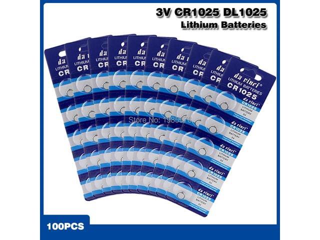 Click here for 100pcs/pack CR1025 Lithium Button Battery DL1025 B... prices