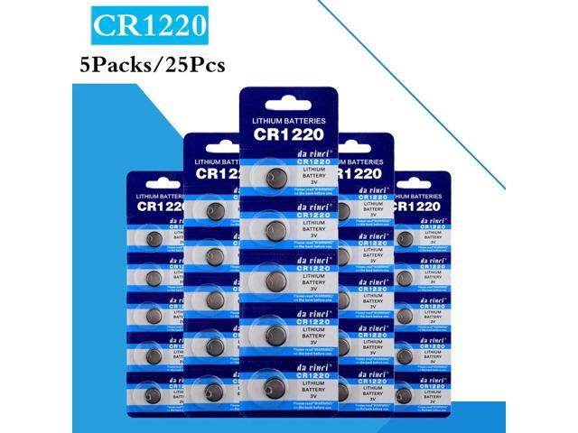 Click here for 25PCS/ 5 Pack CR1220 Button Batteries DL1220 BR122... prices