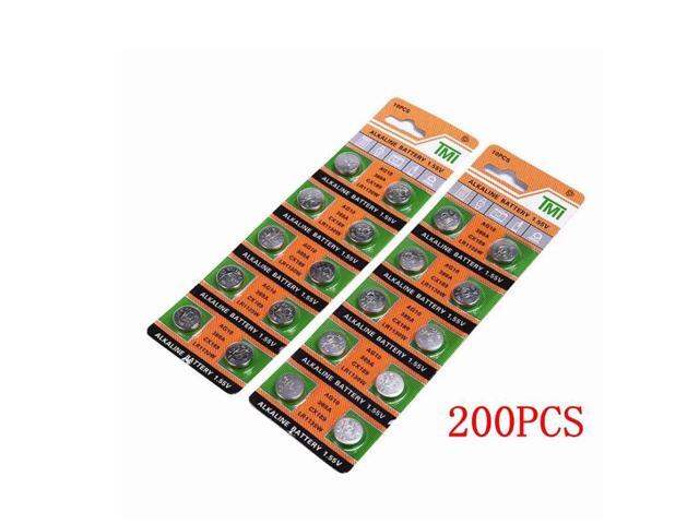 Click here for GTF 200PCS AG10 Alkaline Button Battery LR1130W 38... prices