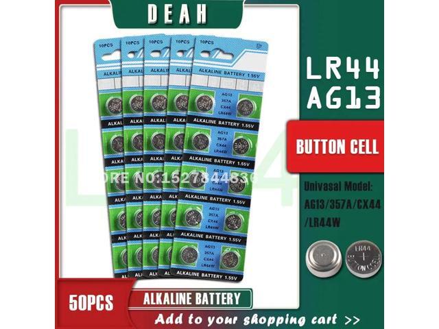 Click here for 50PCS DEAH 1.55V AG13 LR44 Alkaline Cell Coin Batt... prices