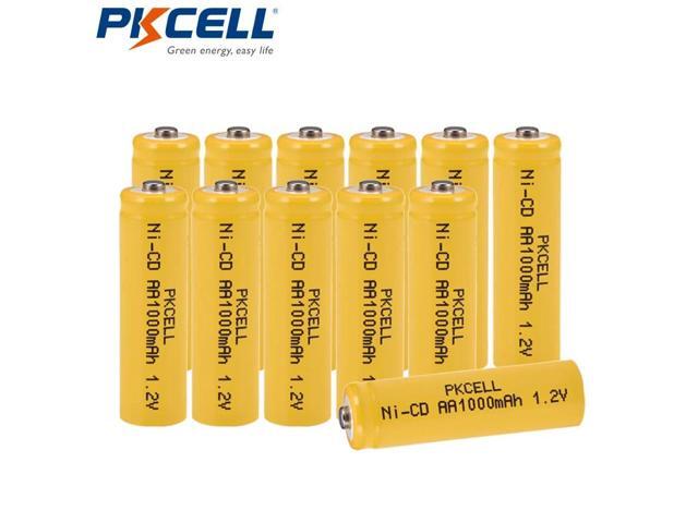 Click here for 12Pcs/lot PKCELL Ni-CD 1.2V AA Battery 1000mAh Rec... prices