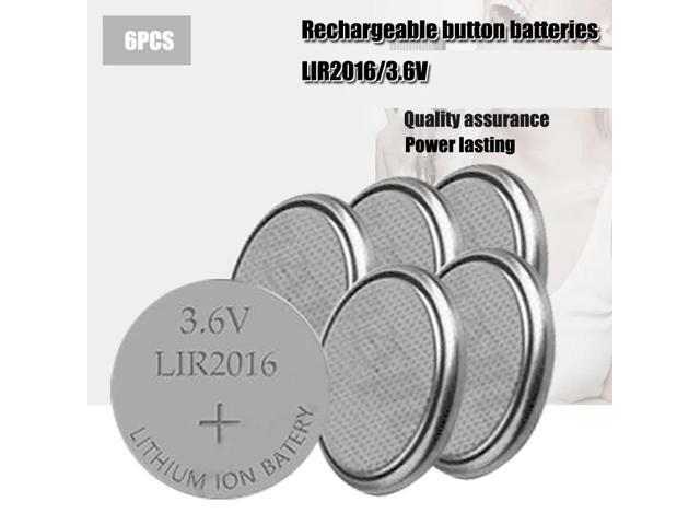 Click here for 6PCS Li-ion Rechargeable Battery LIR2016 3.6V Lith... prices