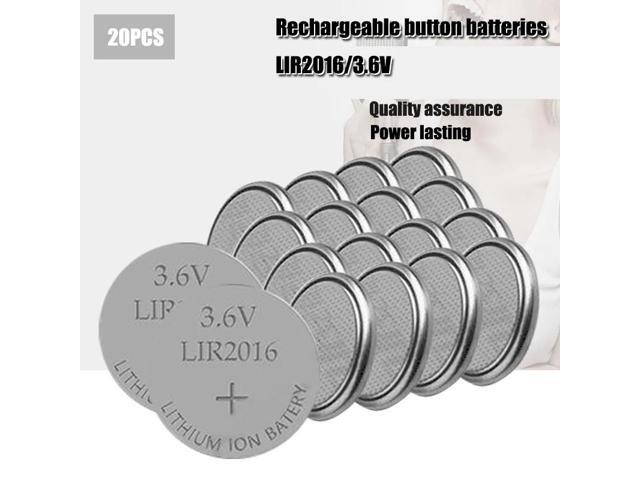 Click here for 20PCS LIR2016 Li-ion Rechargeable Battery 3.6V Lit... prices