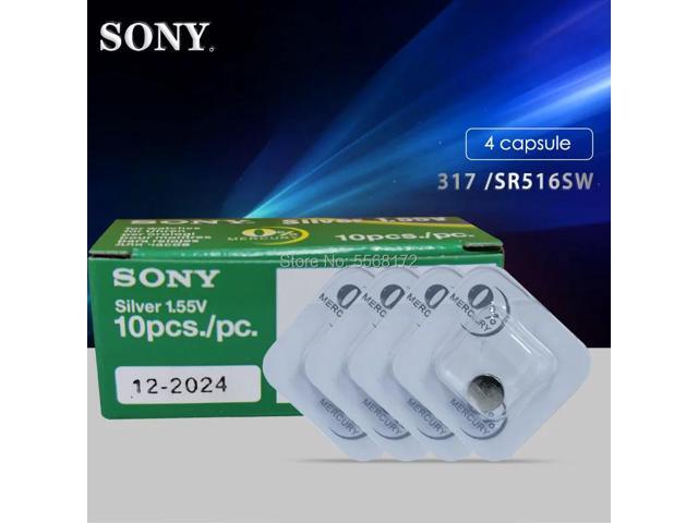 Click here for 4pcs For Sony Silver Oxide Watch Battery 317 SR516... prices