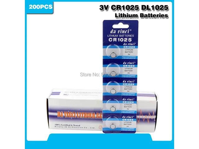 Click here for 200pcs 3v Volt Lithium CR1025 Battery Button Cion... prices