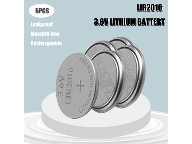 Click here for 5PCS LIR2016 Li-ion Rechargeable Battery 3.6V Lith... prices