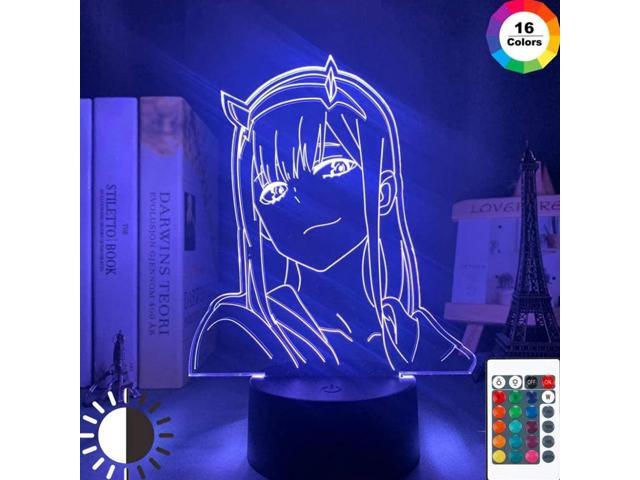 Click here for 16 Color Anime 3d Lamp Zero Two Figure Nightlight... prices