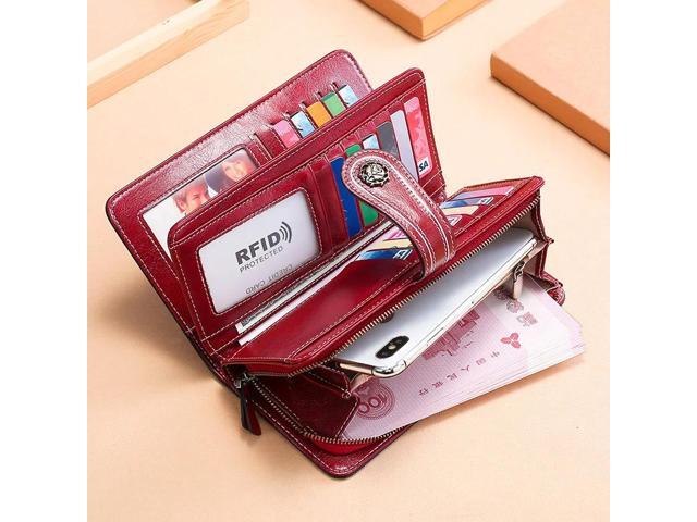 Click here for Genuine Leather Women Wallets Rfid Female Leather... prices
