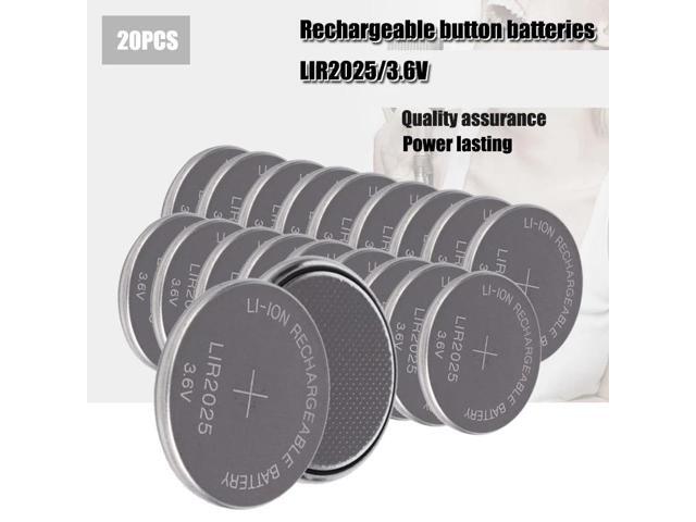 Click here for 20PCS Rechargeable Battery LIR2025 3.6V Lithium Bu... prices