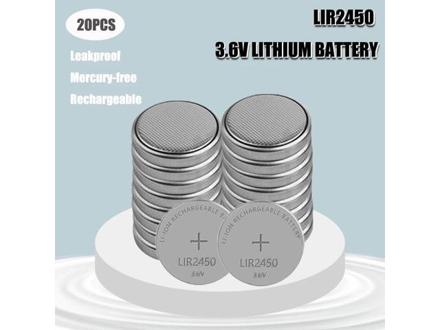 Click here for 20Pcs/Lot 3.6V LIR2450 Rechargeable Batteries 120m... prices