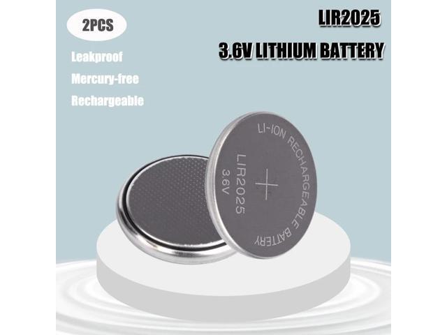Click here for 2PCS 3.6V 30mAh LIR2025 LIR 2025 lithium rechargea... prices