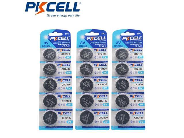 Click here for 15Pcs PKCELL CR2430 Lithium Button Coin Battery 3V... prices