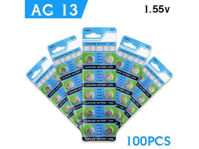 Click here for 100Pcs/10card Ag13 Coin Cell battery 357 SR1154 1.... prices