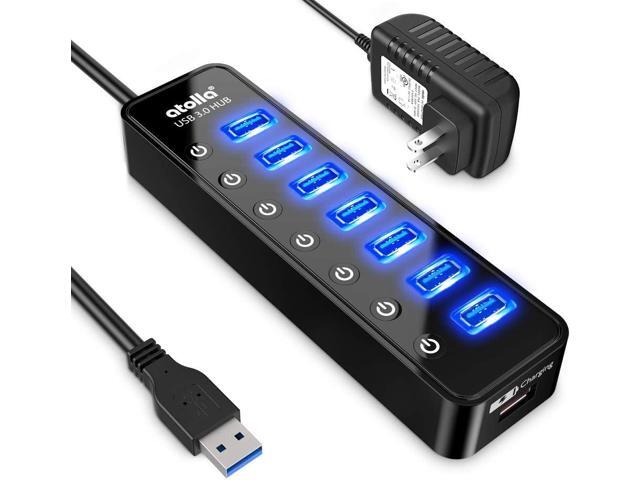 Click here for Powered USB Hub 3.0  Atolla 7-Port USB Data Hub Sp... prices