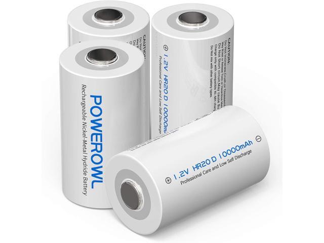 Click here for POWEROWL Rechargeable D Batteries 10000mah Low Sel... prices