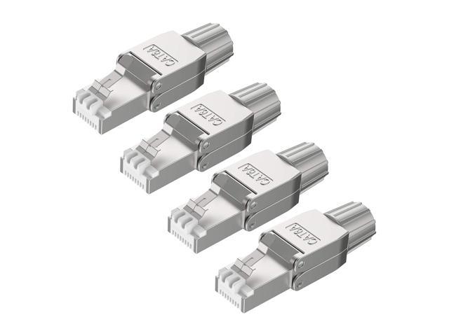 Click here for VCELINK RJ45 Cat6A Connectors Tool-Free Reusable S... prices