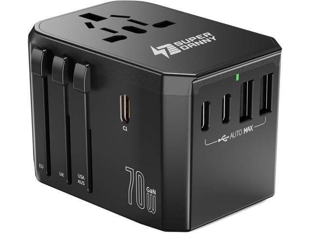 Click here for SUPERDANNY 70W Universal Travel Adapter 2 USB-A &... prices