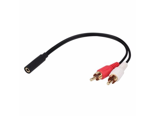 Click here for Gold 3.5mm 6 Stereo Female Mini Jack To 2 Male RCA... prices