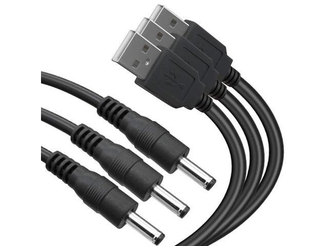 Click here for 3-Pack 3.3ft USB to DC 3.5mm x 1.35mm 5 Volt DC Ba... prices