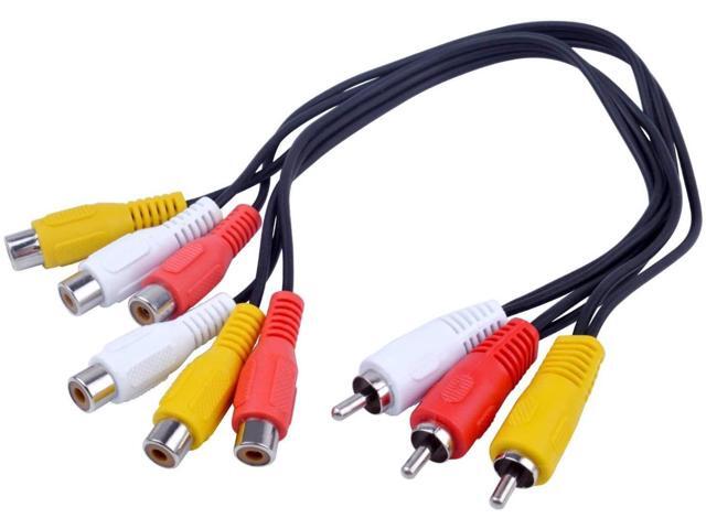 Click here for 3 RCA Male Jack to 6 RCA Female Plug Splitter Audi... prices