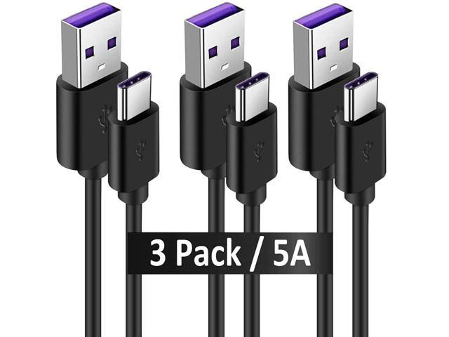 Click here for USB Type C Fast Charging Cable 3 Pack 5A PVC Safe... prices