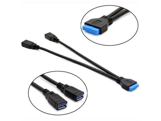 Click here for Dual 2 Port USB 3.0 A Type Female to 20 Pin Box He... prices