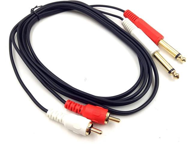 Click here for 5ft/1.5M Gold Plated 6.35mm Dual 1/4 inch TS Mono... prices