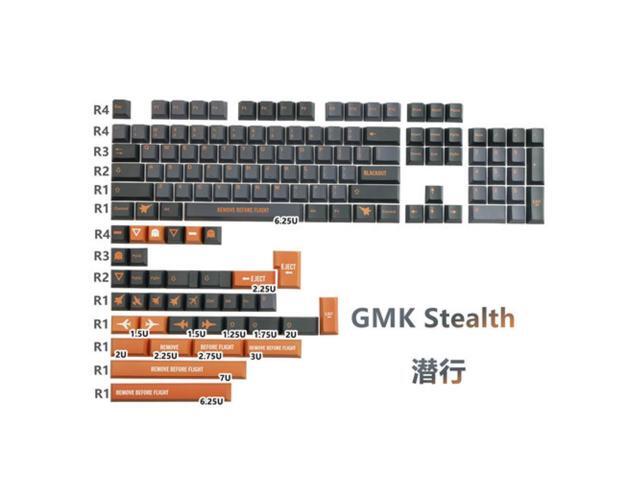 Click here for 140 Keys GMK Stealth Keycaps PBT Dye Sublimation K... prices