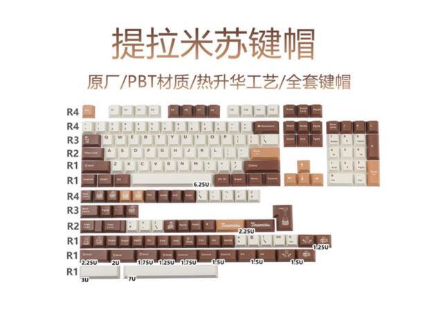 Click here for GMK Tiramisu 164 Keys Keycaps PBT Dye Sublimation... prices