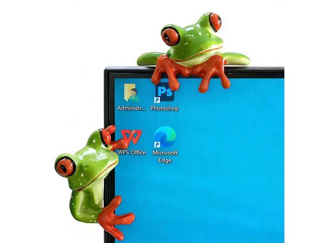 Click here for 2 PCS Funny Resin Frogs Decor  3D Creative Craft F... prices