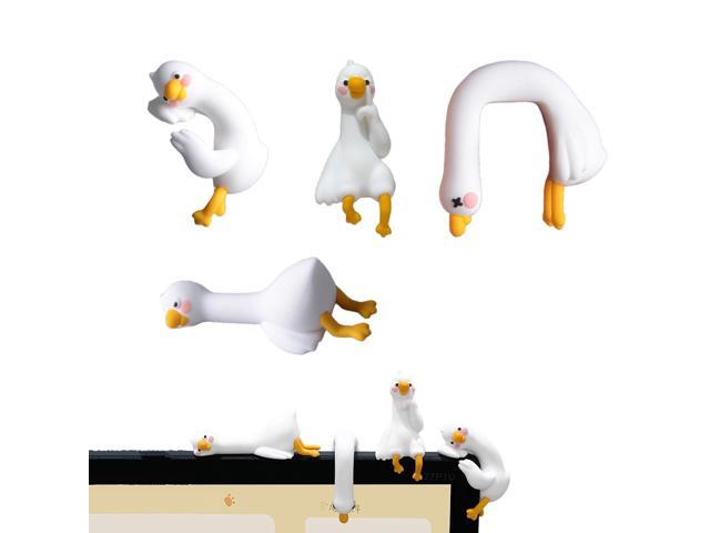 Click here for 4 PCS Cute Resin Goose Figurines  Mini Lazy Duck C... prices