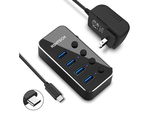 Click here for Powered USB C Hub RSHTECH Aluminum USB C to 4 USB... prices