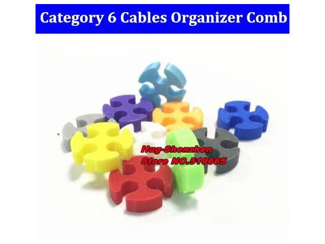Click here for multicolor Cat6 Category 6 Cables Organizer for Of... prices