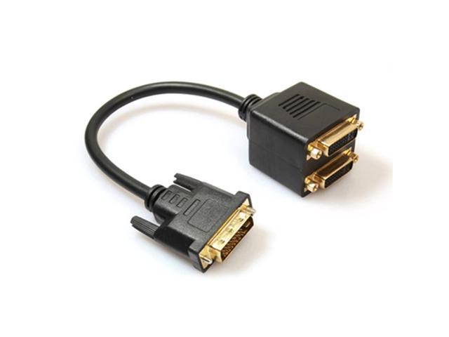 Click here for DVI Splitter Adapter DVI-D Male to Dual 2 DVI-I Fe... prices