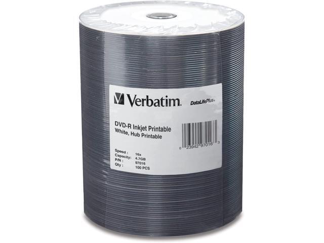 Click here for Verbatim DVD-R 4.7GB 16X DataLifePlus White Inkjet... prices