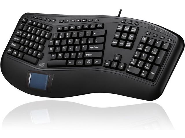 Click here for Adesso AKB-450UB - Ergonomic Keyboard with Built-i... prices