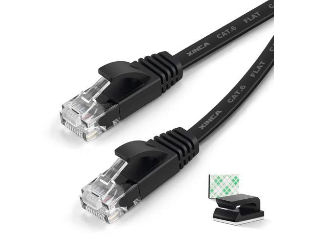 Click here for Cat6 Ethernet Cable 50 ft Black Gigabit Flat Netwo... prices