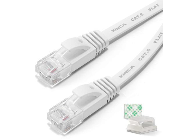 Click here for Cat6 Ethernet Cable 50 ft White Gigabit Flat Netwo... prices