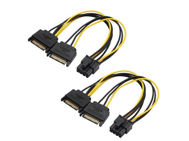 Click here for Sata Power Cable Y 2Pack 8 Pin to 15 pin SATA Powe... prices