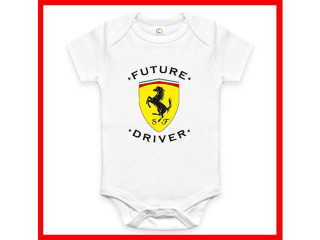 Click here for RARE NEW FUTURE FERRARI DRIVER BABY FUNNY BODYSUIT... prices