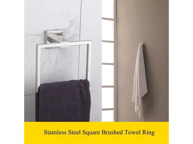 Click here for Square Wall-Mounted Towel Rings Stainless Steel El... prices