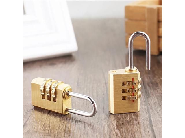 Click here for 3 Dial Digit Combination Brass Password Lock Outdo... prices