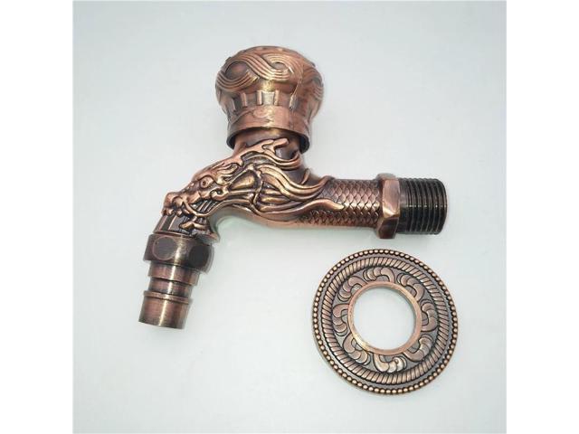 Click here for 1pc Carved Wall Mount Bibcock Zinc Retro Tap Decor... prices