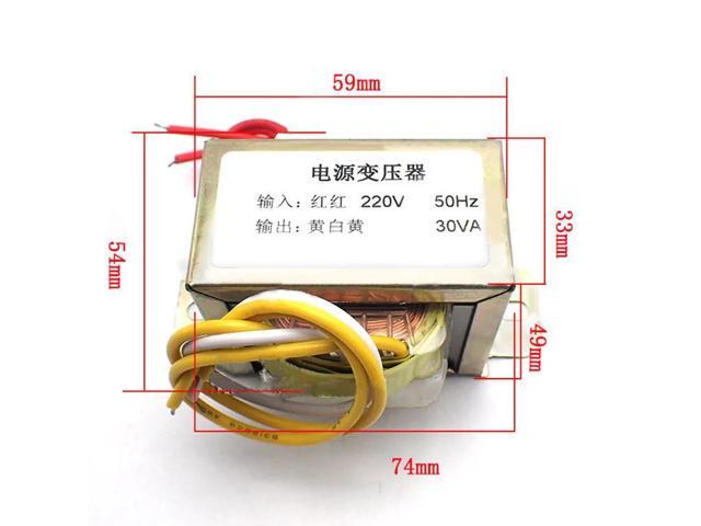 Click here for EI57 30W 220v-12v transformer input 220v 50Hz outp... prices