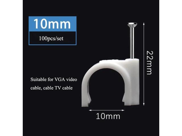 Click here for 100Pcs/set 10MM Plastic Round Cable Clips Durable... prices