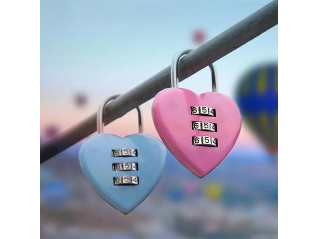 Click here for 3 Digits Luggage Suitcase Metal Padlock Heart Shap... prices
